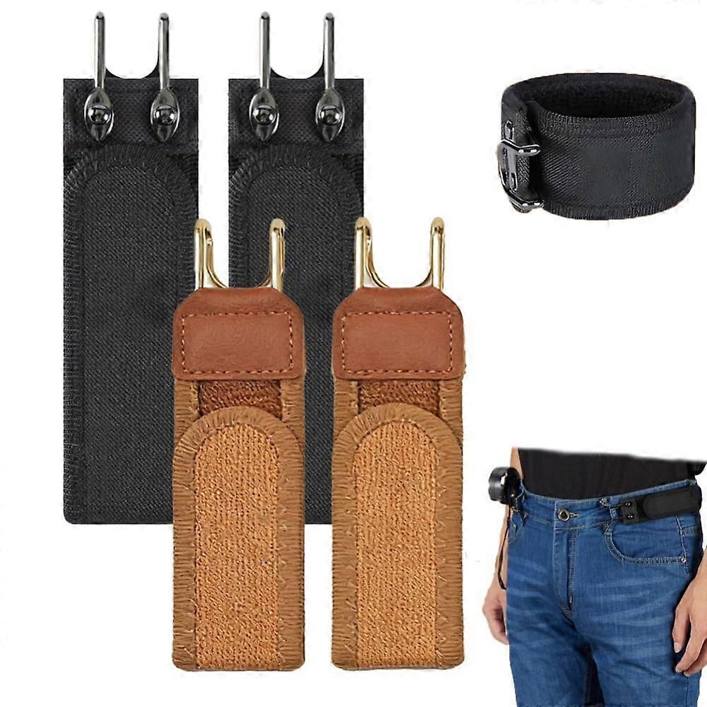 Invisible Tactical Metal Hook Elastic Belt - Unisex Buckle-Less ...
