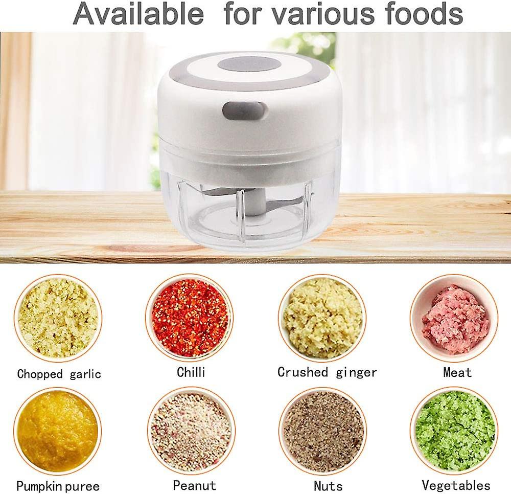 Mini Garlic Chopper, Powerful Garlic Chopper Mini Chopper, Electric ...