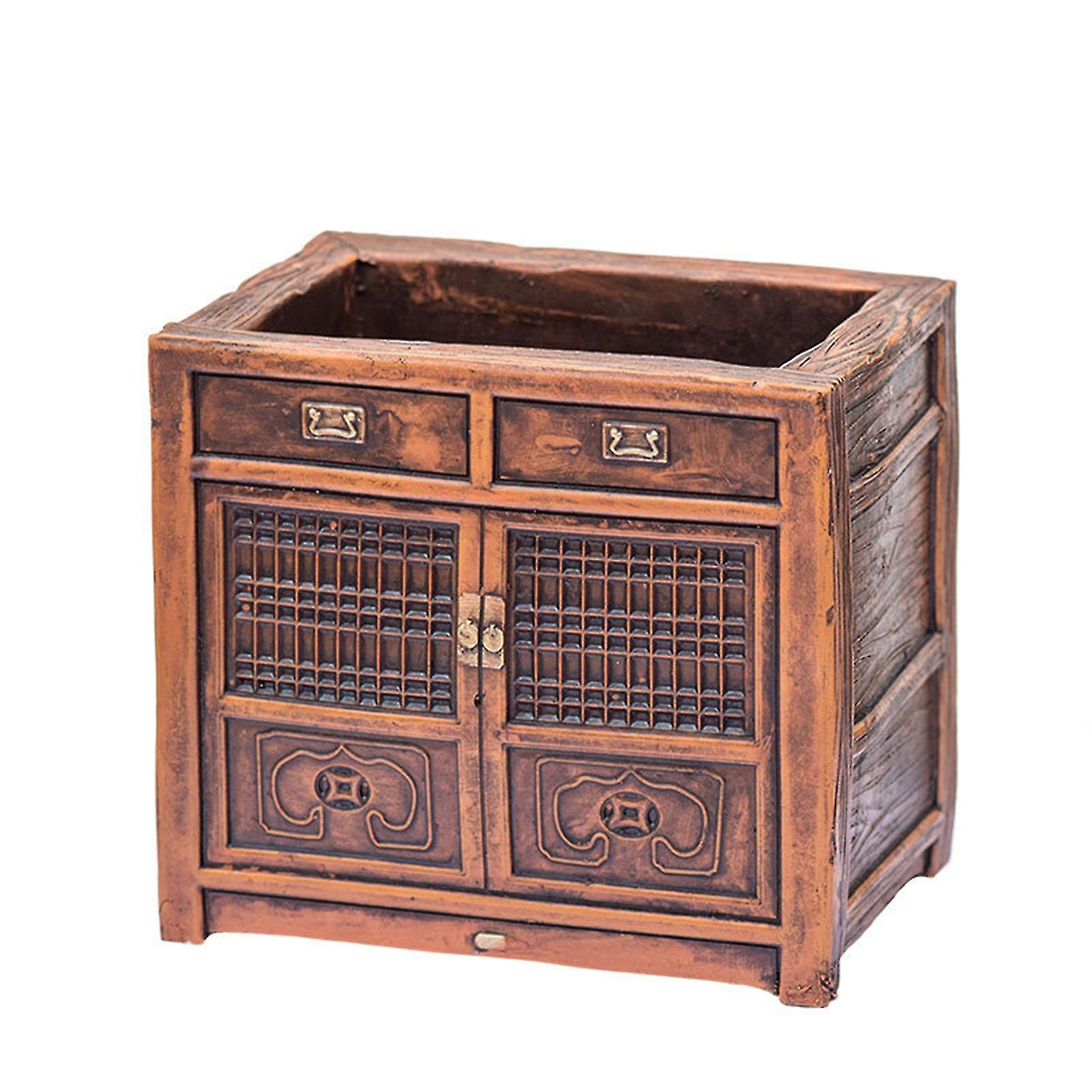 Pots Planter Resin Retro Novelty Pot Desktop Balcony Plant Flowerpot ...