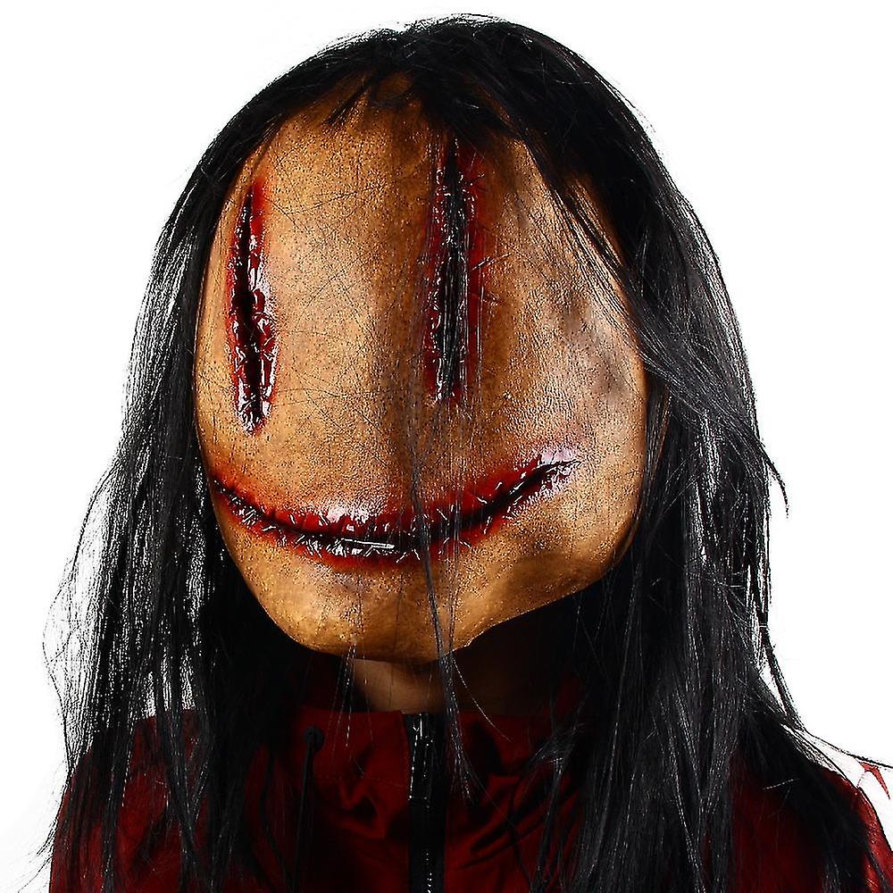 Halloween Horror Fancy Dress Party Mask Bloody Horror Smiley Cosplay ...