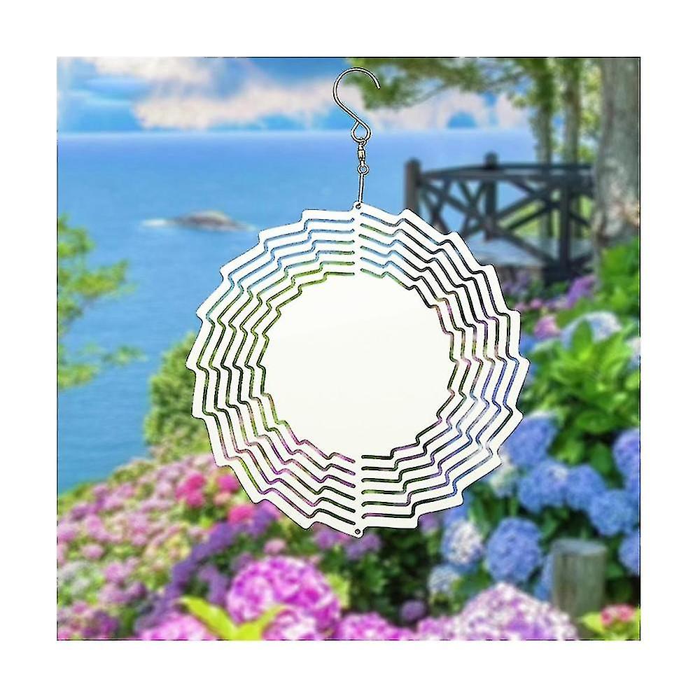 Sublimation Wind Spinner Blank,4pack 10inch Wind Spinner Hanging 3d Aluminum Double Sided ...