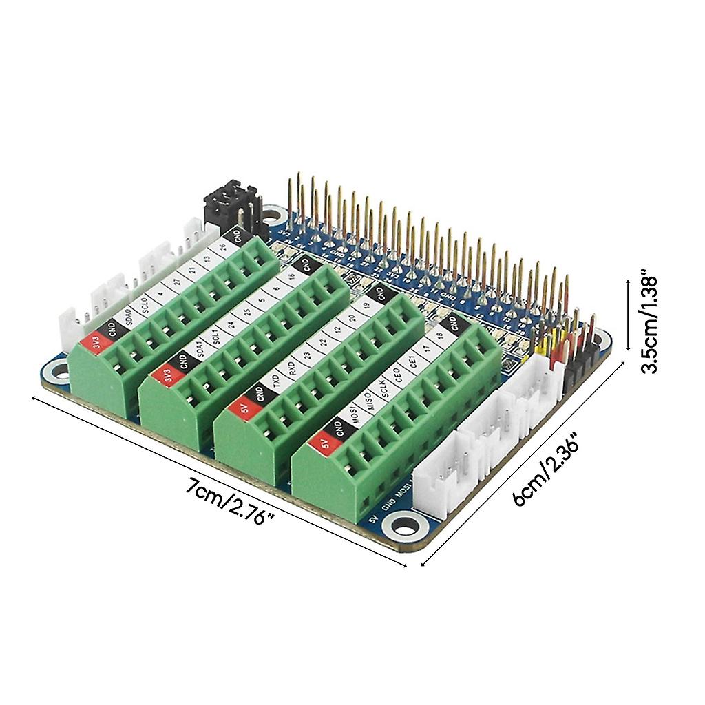 GPIO Expansion Board for RPI Pi 3B 4B Onboard LED IO Ports Test ...