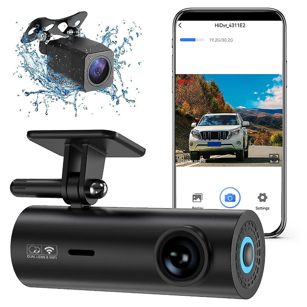 4K DashCam Camera Car DVR Car Video Recorder Vehicle Black Box 1080P ...