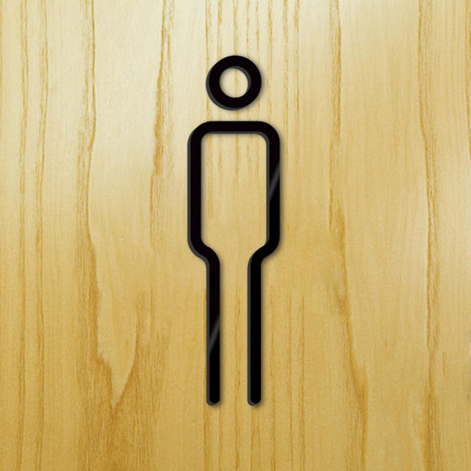 Restroom Sign Bathroom Signage Self Sticky Bathroom Sign Restroom ...