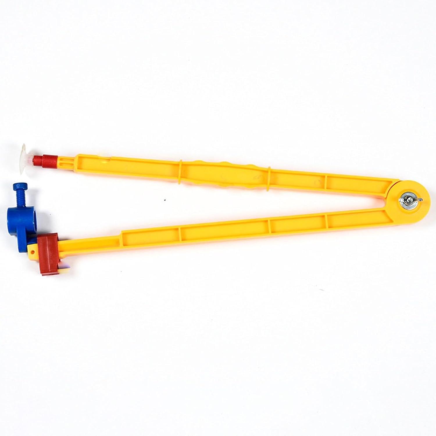 Math Geometry Rulers Set - 4pcs Protractor, Triangle Ruler, Compass for ...