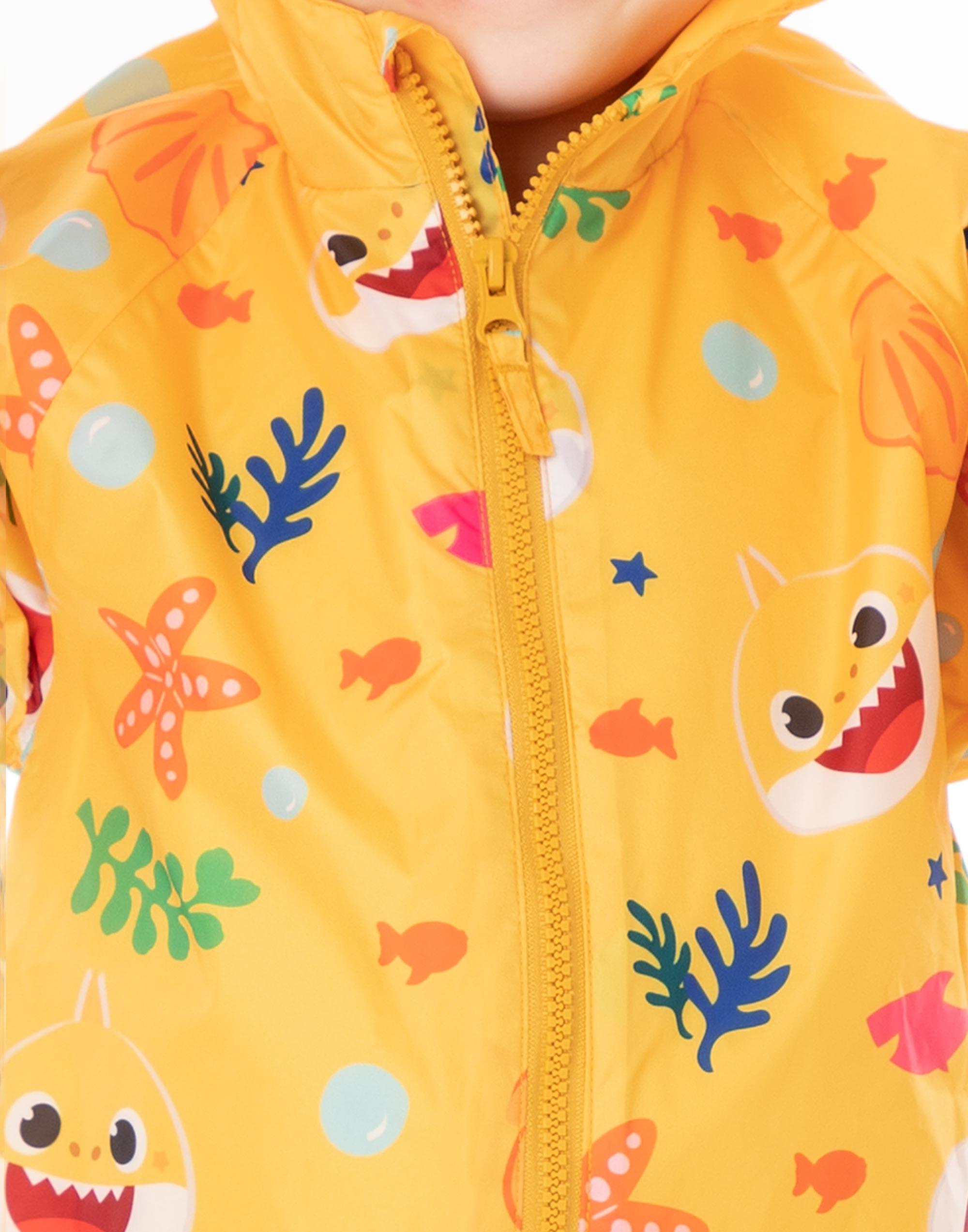 Baby Shark Unisex Kids Puddle Suit Yellow Baby Shark | Fruugo UK