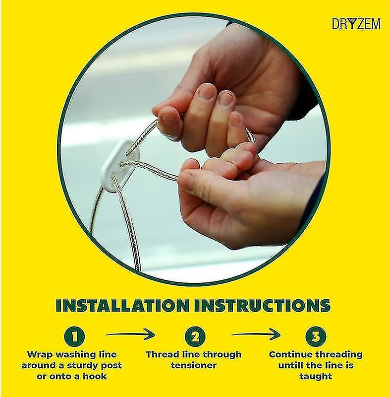 Washing Line Rope 30m 100ft | Steel Washing Line Heavy Duty | Clothes ...