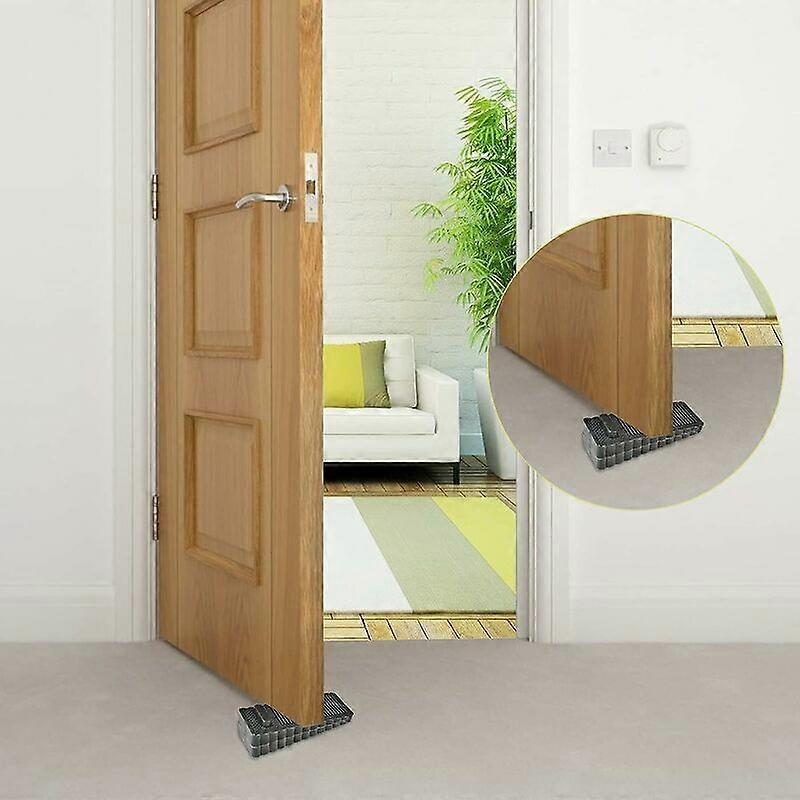 4 PCS Rubber Door Wedge Non-Slip Door Wedge Adjustable Height Window ...
