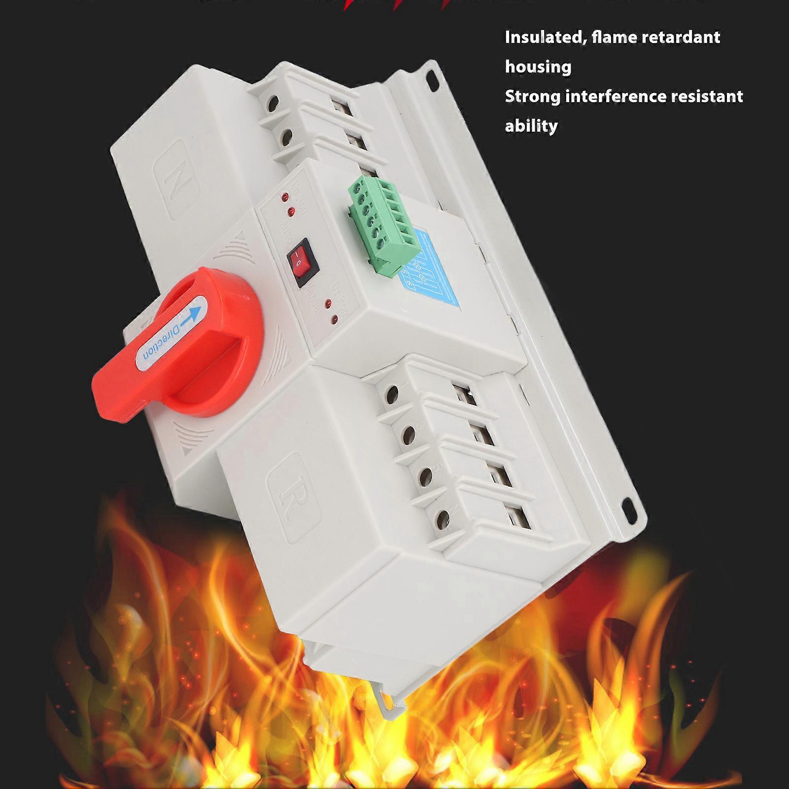Dual Power Automatic Transfer Switch 400V 4P ATS CB Type Mini ...