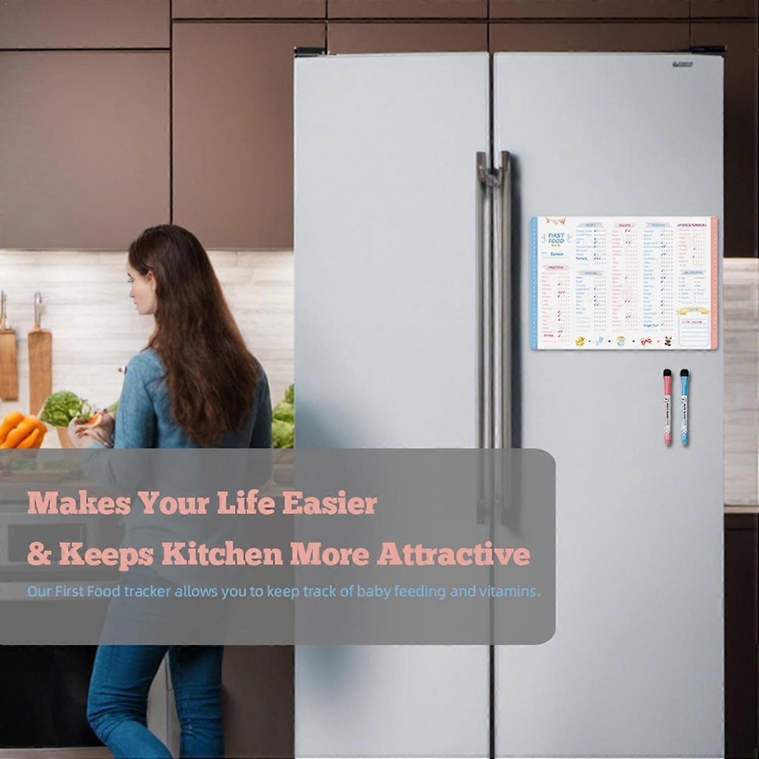 First Foods Tracker - Magnetic Daily Food Chart - Magnet Baby Weaning ...