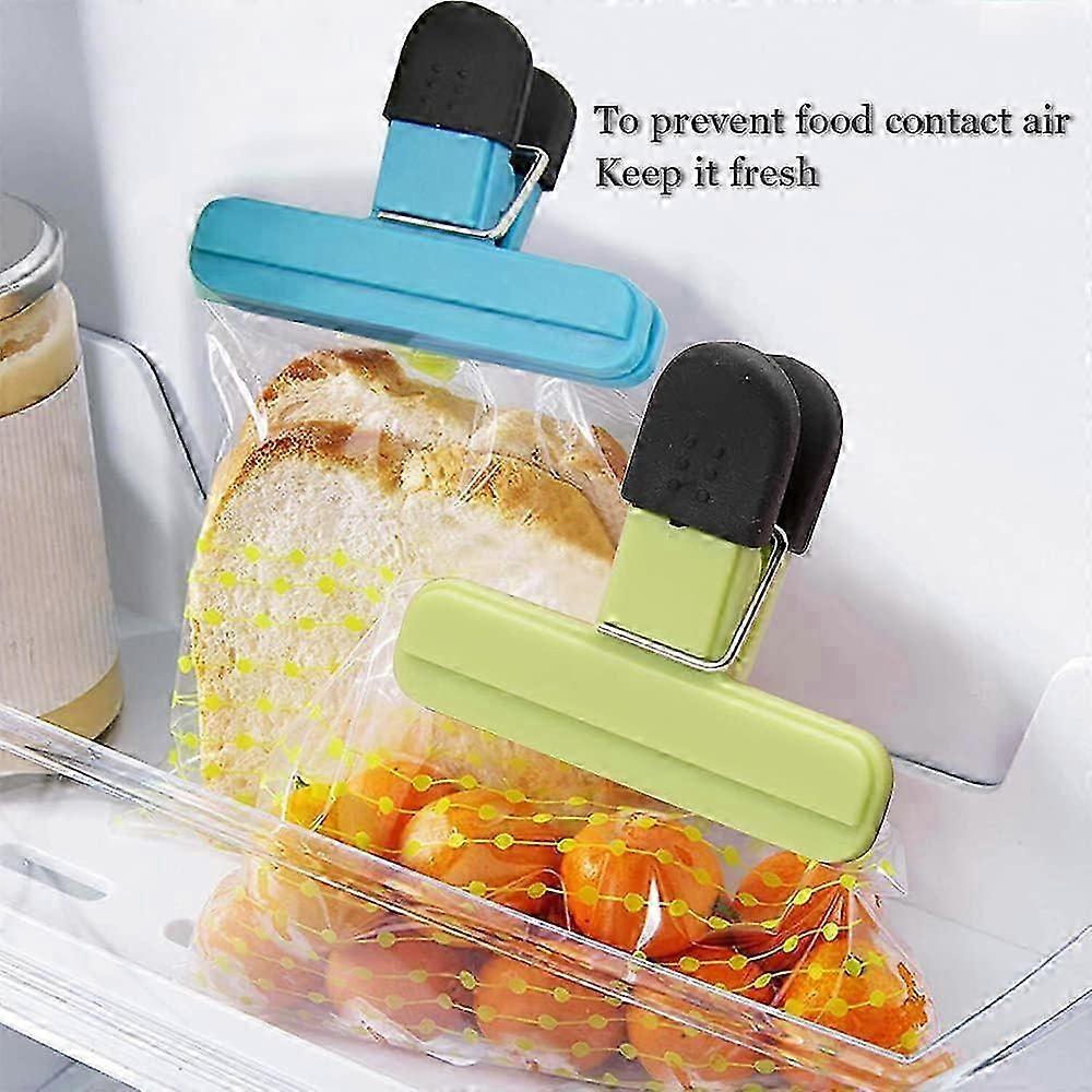 Bag Clips, 9 Food Bag Clips, 3 Colours Sturdy Food Clips, Reusable ...