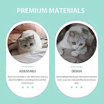 4pcs Anti-scratch Cats Boots Silicone Cat Shoes Boots Cats Nail Cover ...
