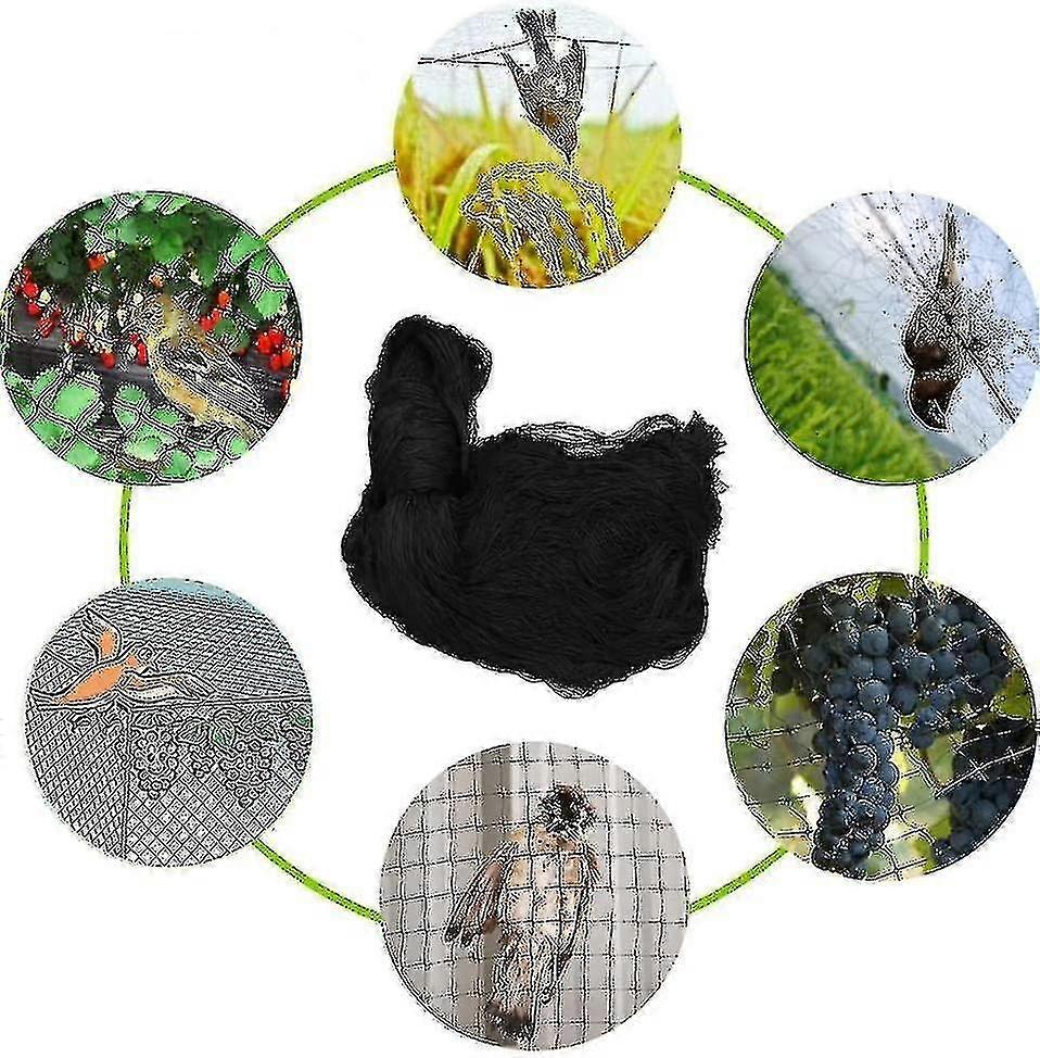 20m X 5m Black Bird Netting, Heavy Duty Bird Netting, Poultry Aviary ...