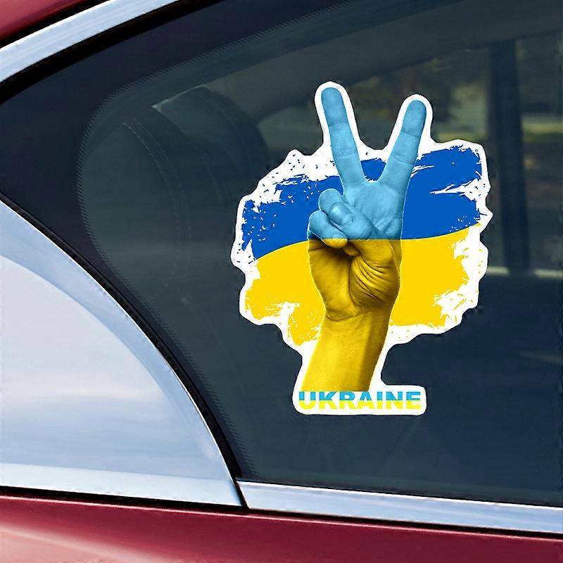 V1393# For Coat of Arms of Ukraine Car Sticker Map Decal Ukrainian ...