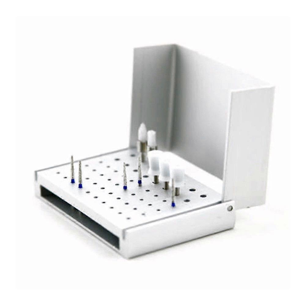 1 Pc 58 Holes Dental Bur Holder Stand Autoclave Disinfection Box Case ...