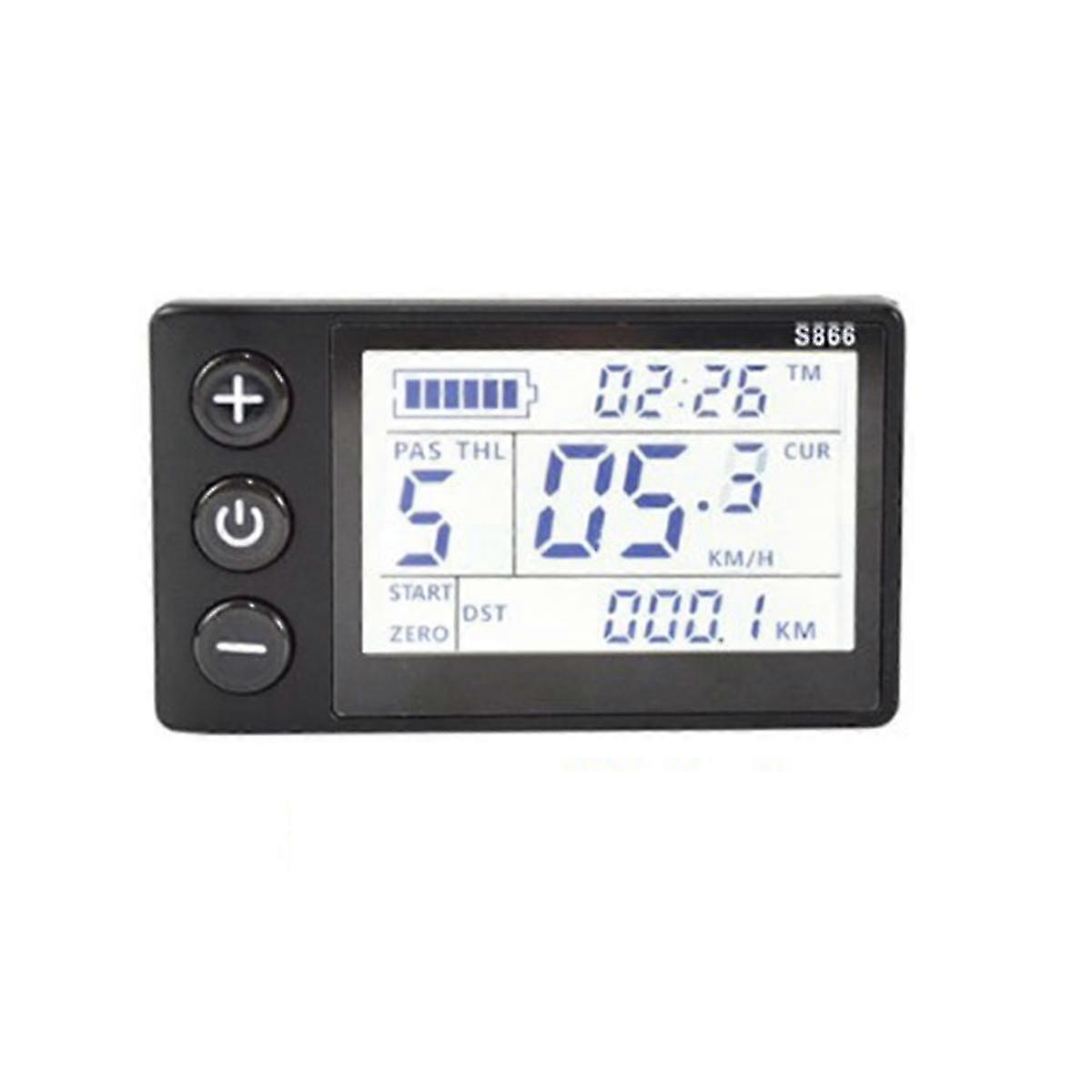 S866 Electric Bike Lcd Display E-bike Electric Scooter Display Meter ...