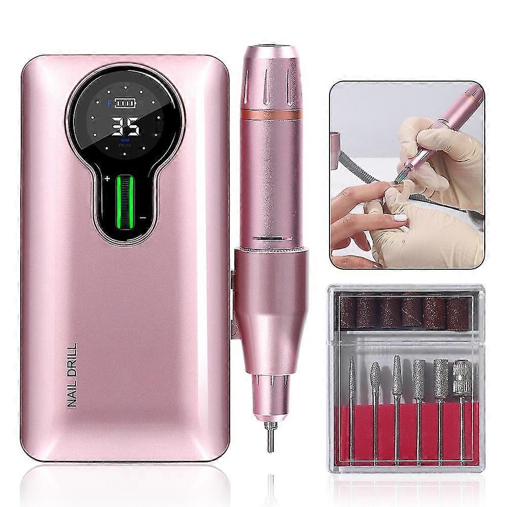 Nail drill machine 35000 rpm cordless rechargeable nail machine nail ...
