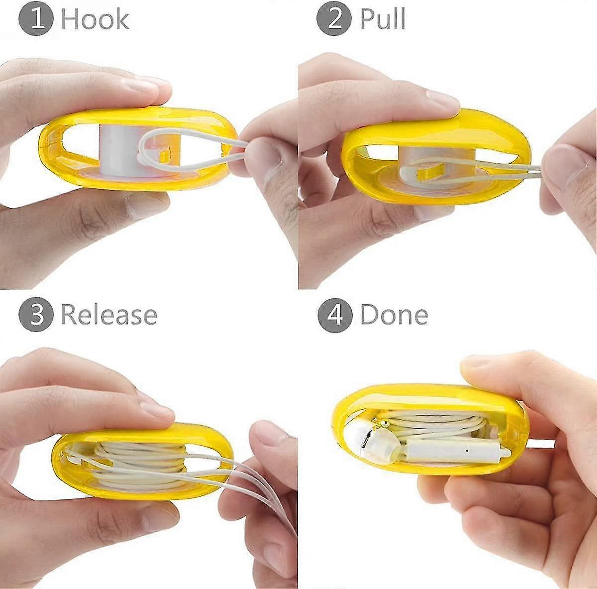 Automatic Retractable Cable Organizer | Fruugo UK