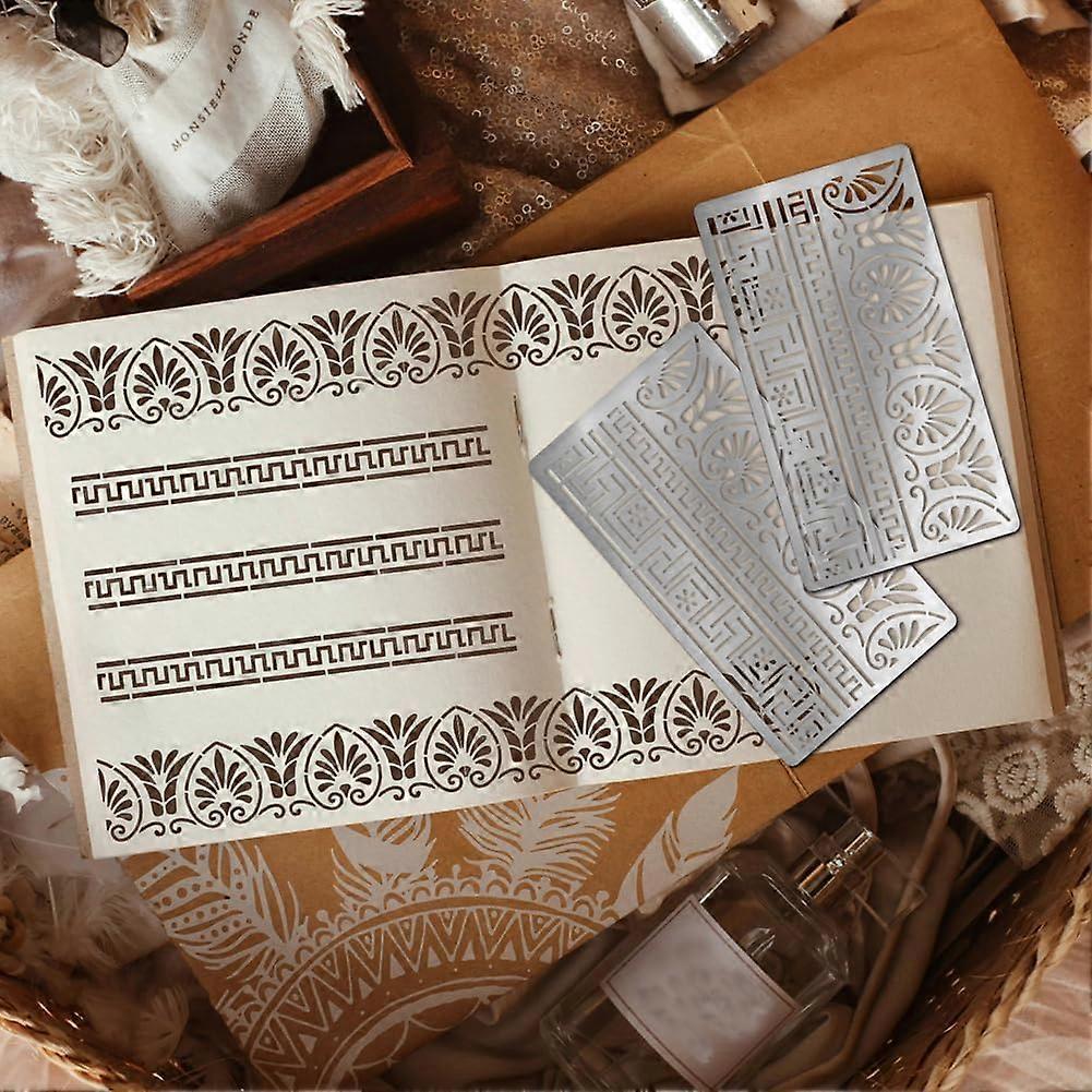 Stainless Steel Ancient Greek Fret Stencil Matte Vintage Roman Stencil ...