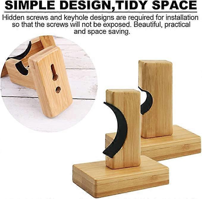 ZK-Brown Wood Wall Mounted Baseball Bat Rack, Softball Bat, Hockey ...