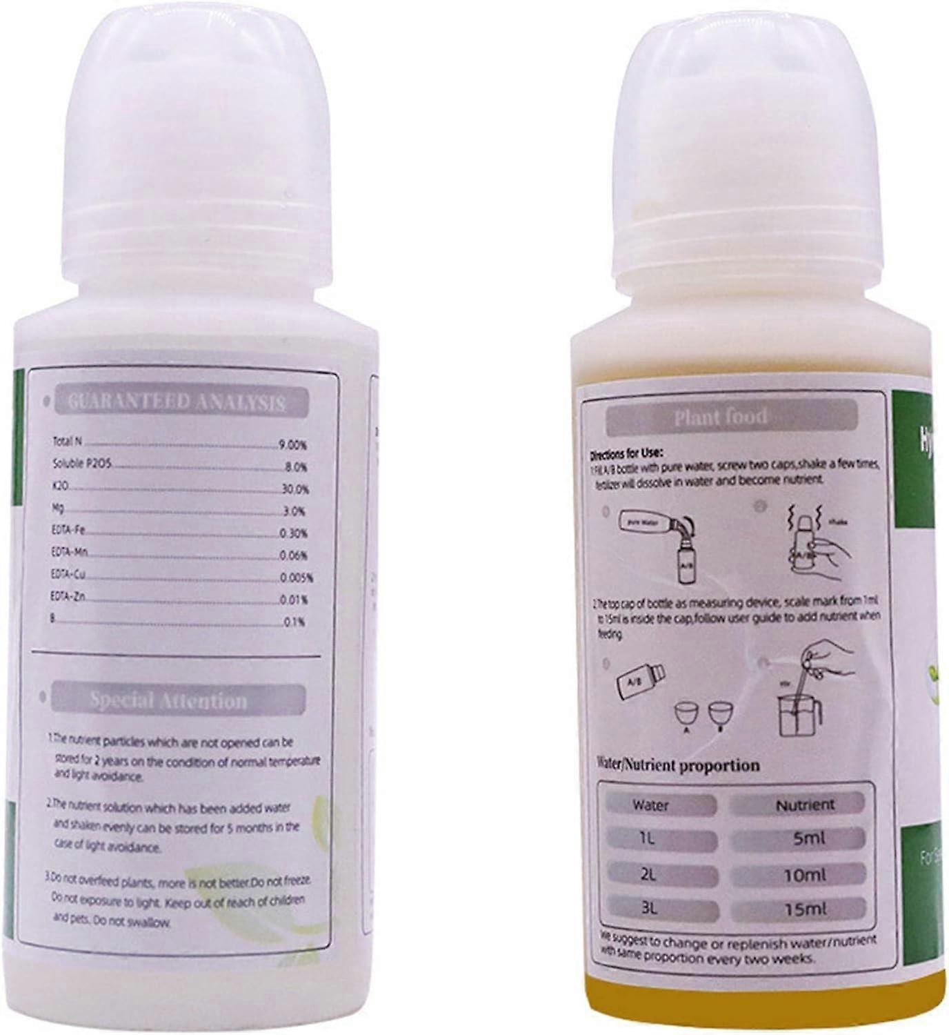 General Hydroponics Nutrients A and B for Plant Flower Vegetable Fruit ...