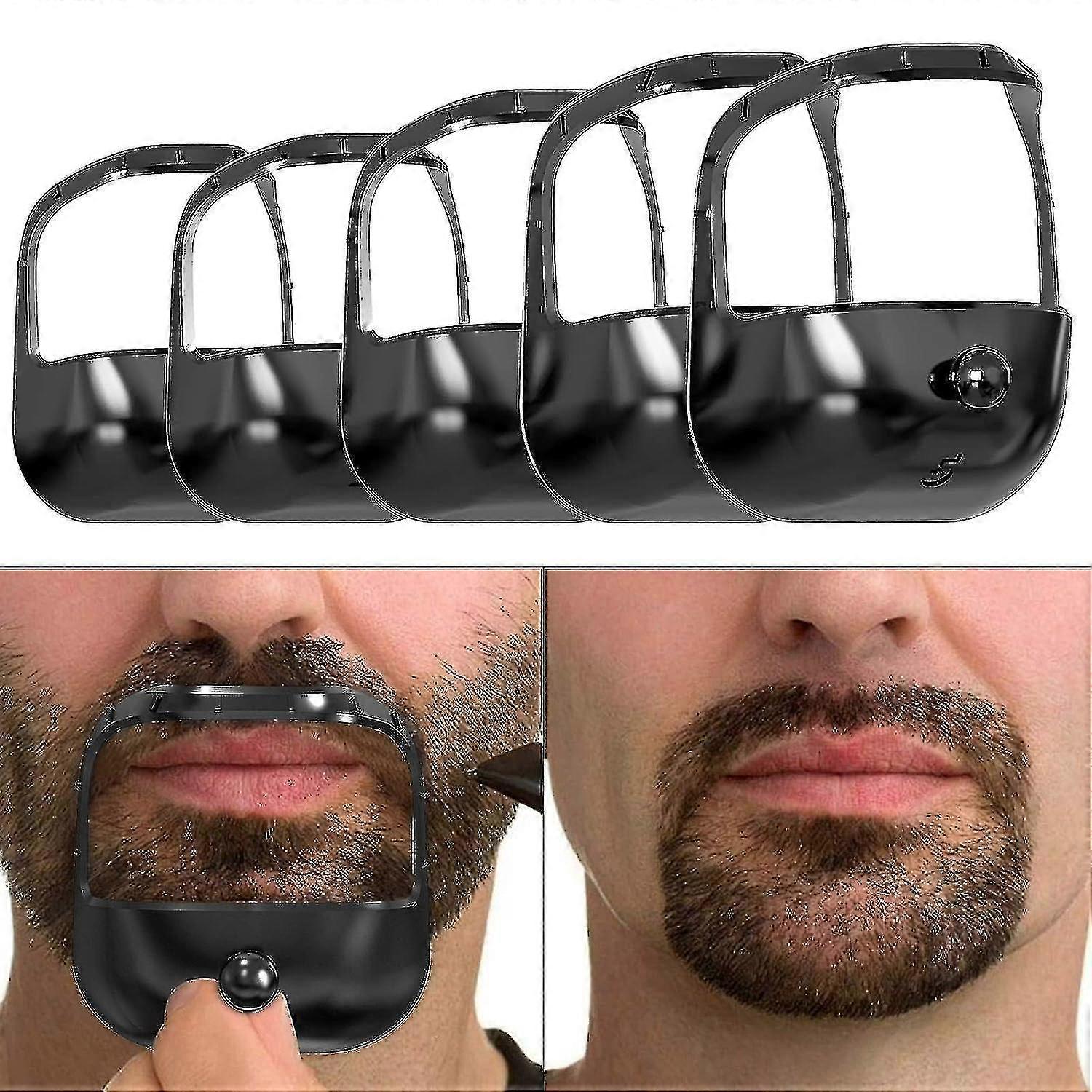 Goatee Shaping Templates for Men - 5 Sizes Set: Beard Care & Styling ...