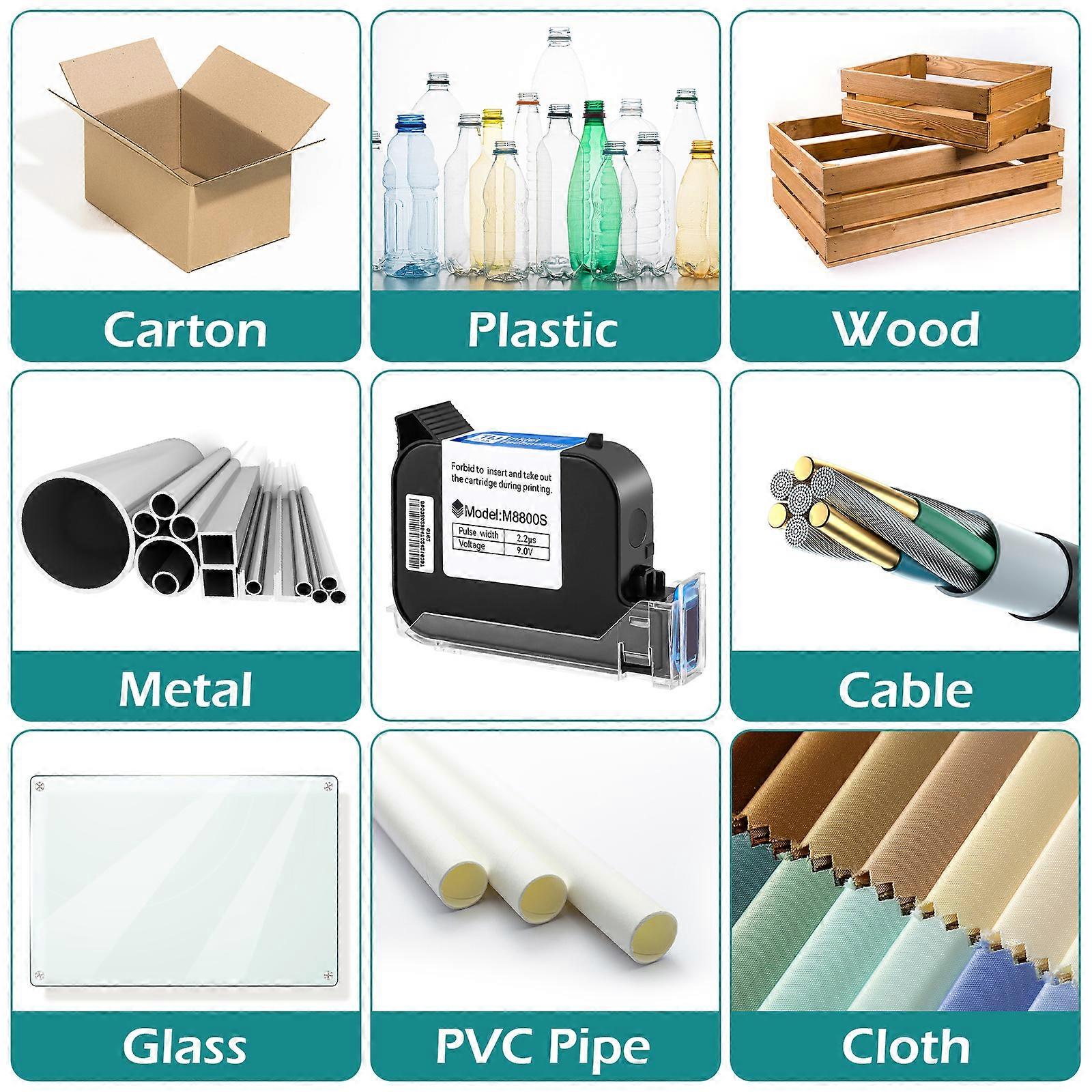 High Quality TIJ Online Handheld Inkjet Printer Cartridge 12.7mm Original Fast Drying Water ...