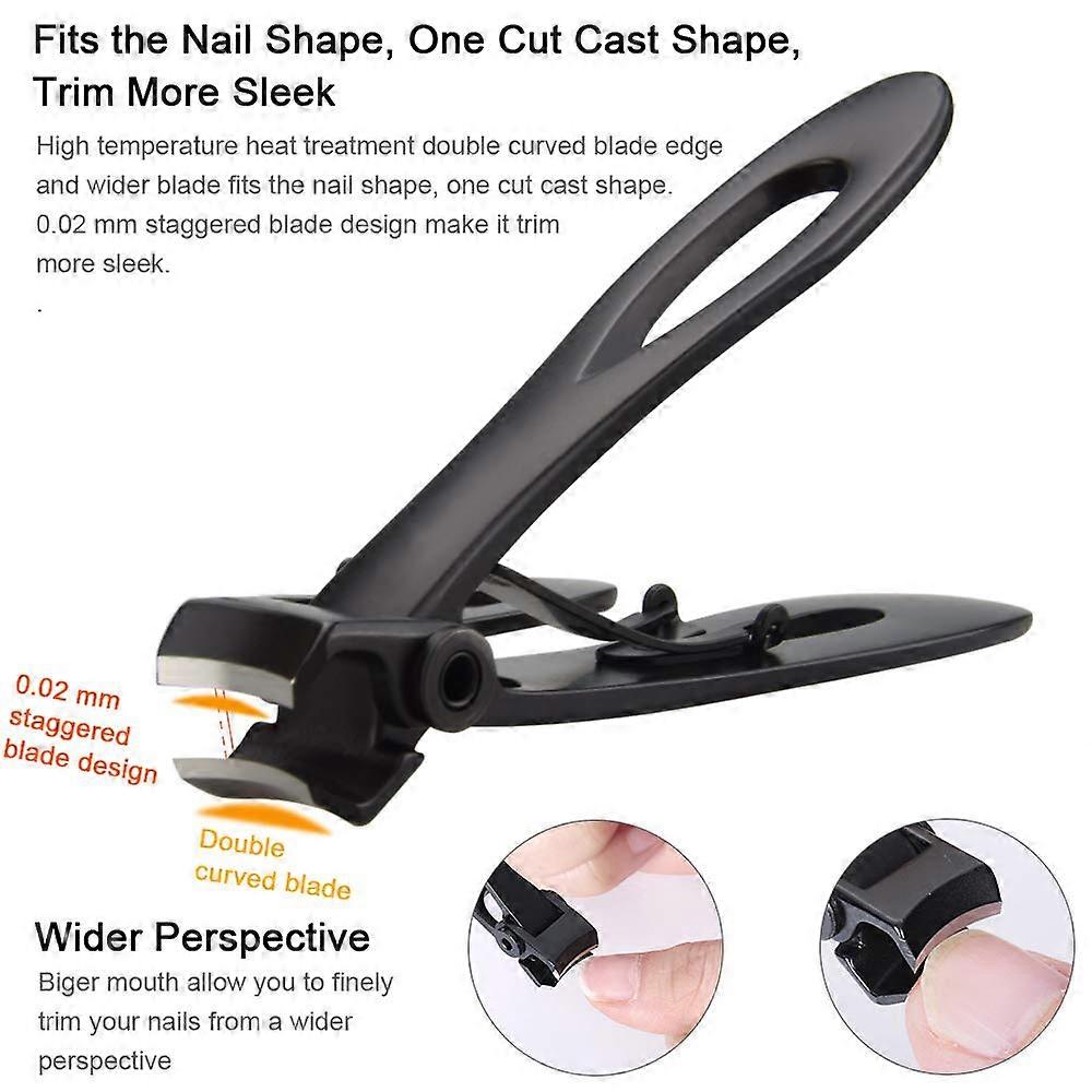 Ultra Wide Jaw Opening Big Nail Clippers Set Toenail Clippers for Thick ...