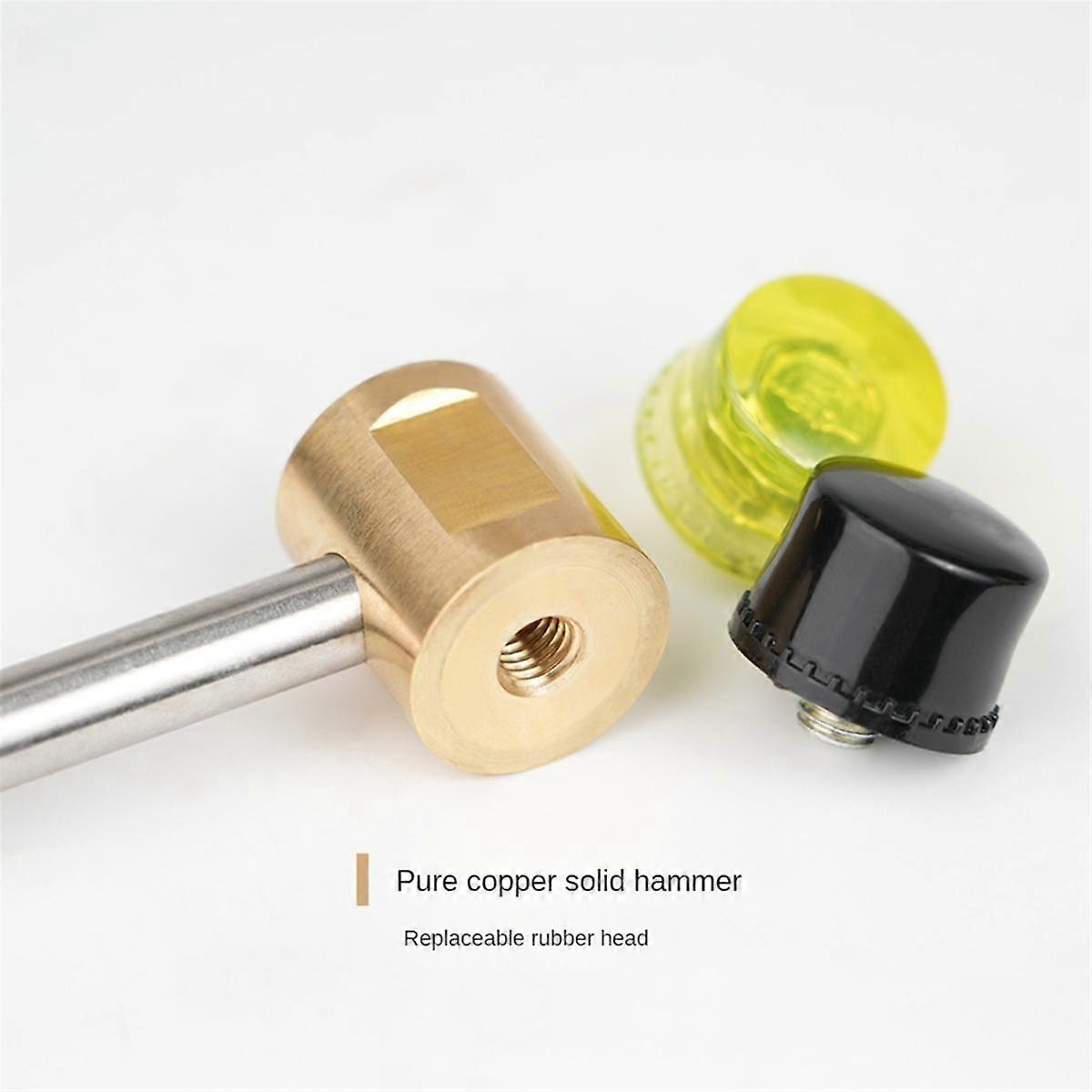 ,Wood Rubber Hammer Double Faced Work Glazing Window Hammer with Round ...