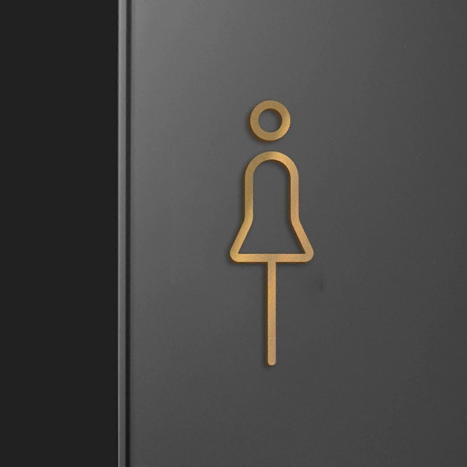 Restroom Sign Bathroom Signage Self Sticky Bathroom Sign Restroom ...