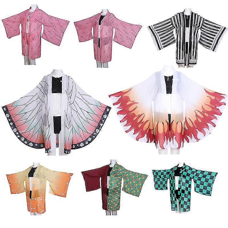 Anime Costumes Demon Slayer Cosplay Costume Nezuko Tanjirou Kochou ...