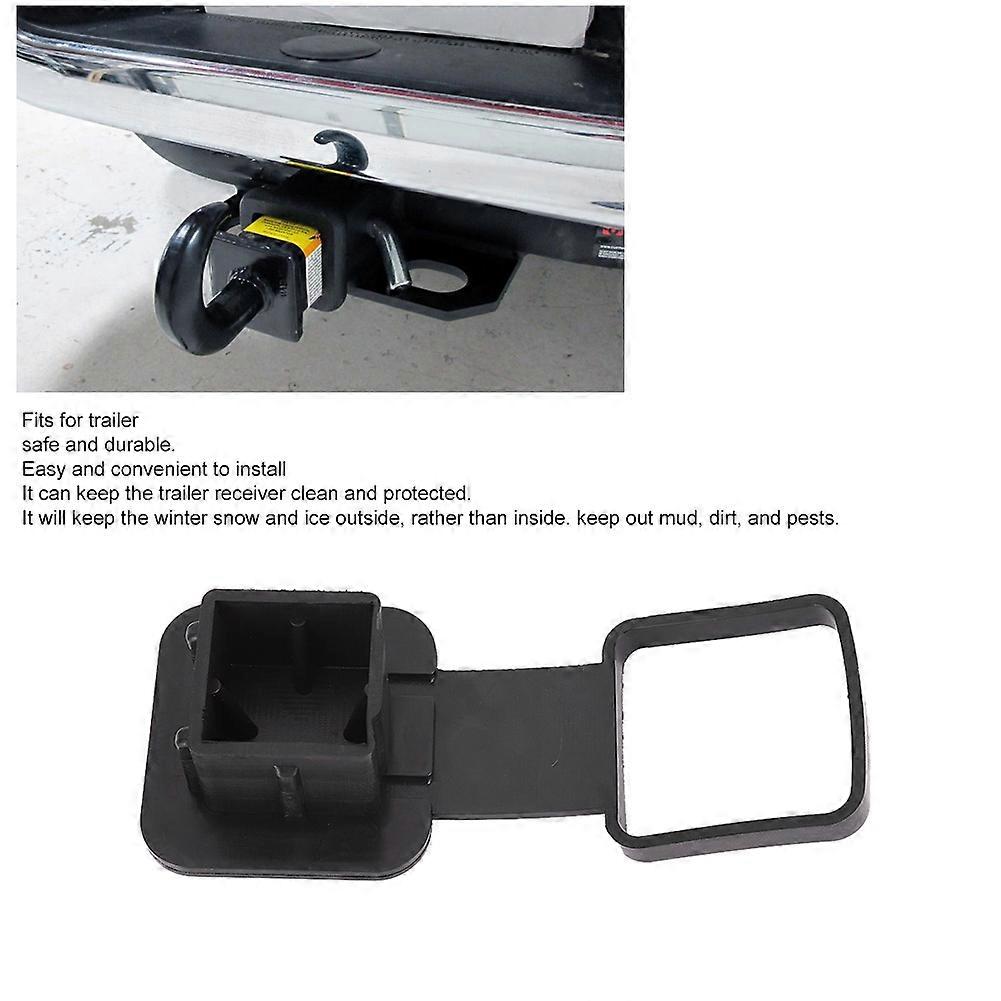 Rubber Trailer Hitch Receiver Cover Plug Cap Dust Protector Accessory ...