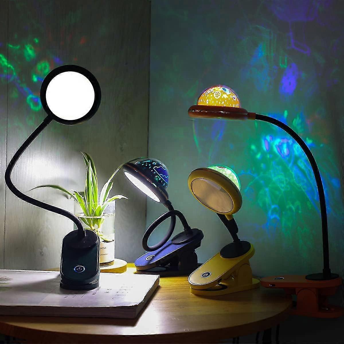 Clip Lamp For Kids, Usb Rechargeable Led Clip Reading Light With Star ...