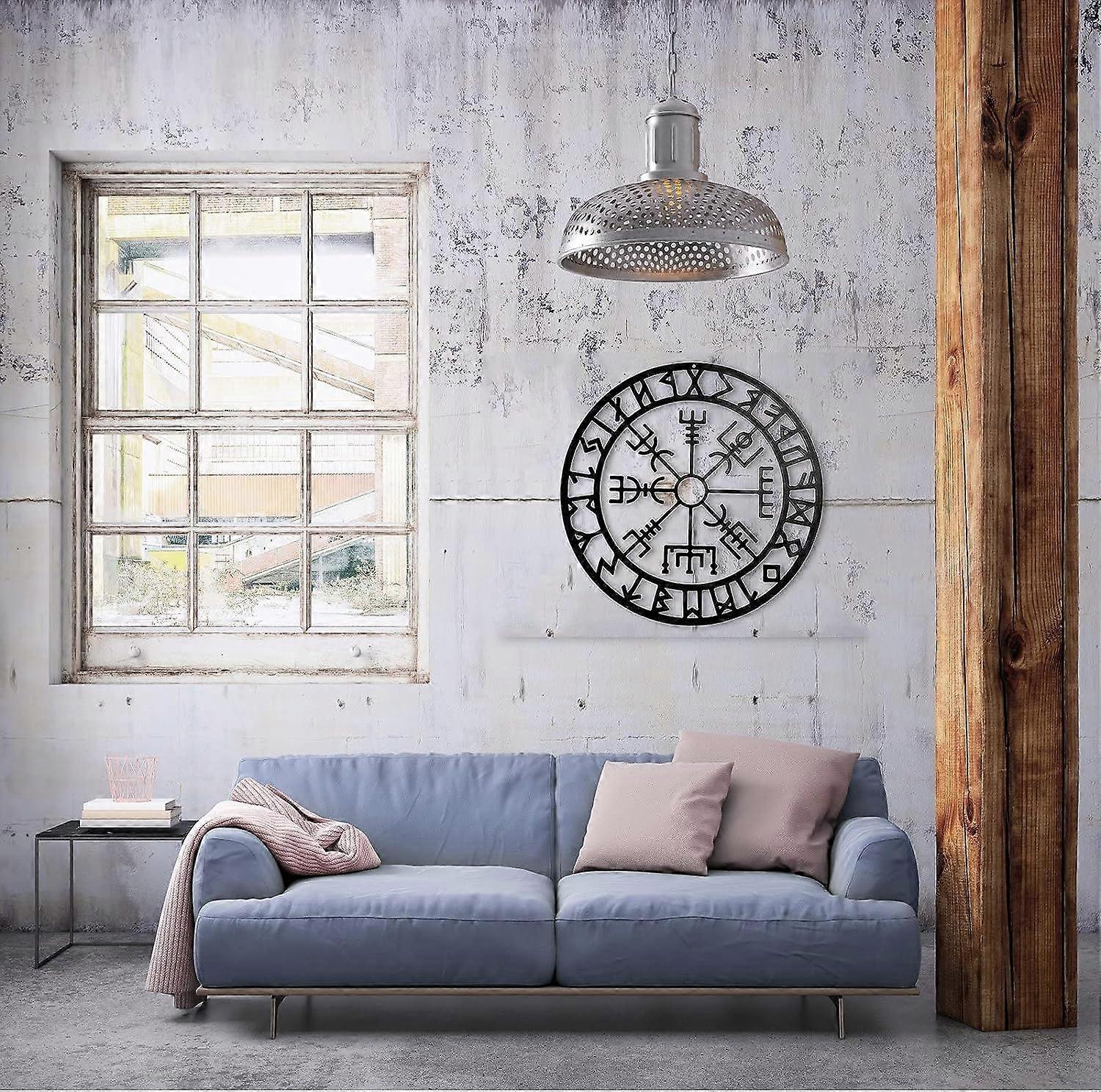 Viking Wall Decor, Metal Viking Decor, Metal Viking Wall Art, Compass ...