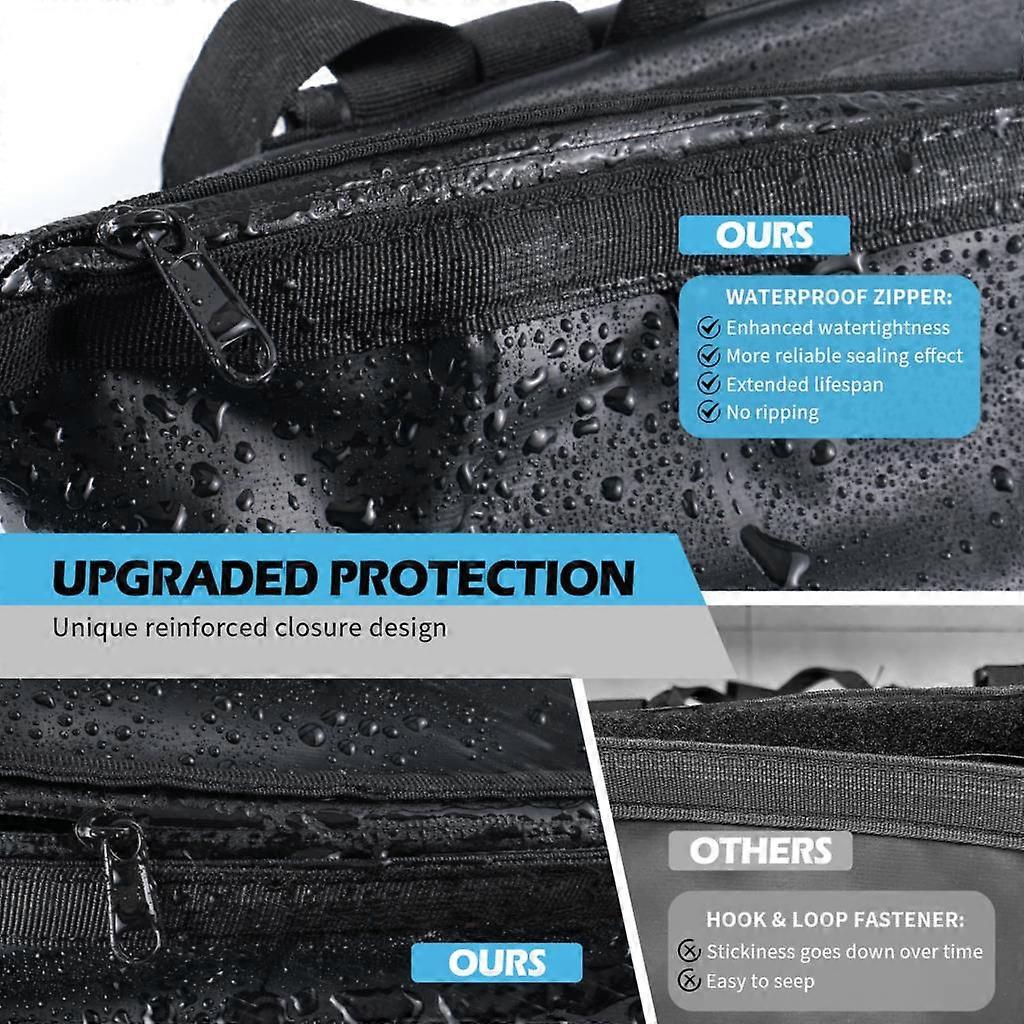 NICECNC 55L Universal Motorcycle PVC Saddle Bags Saddlebags Waterproof ...