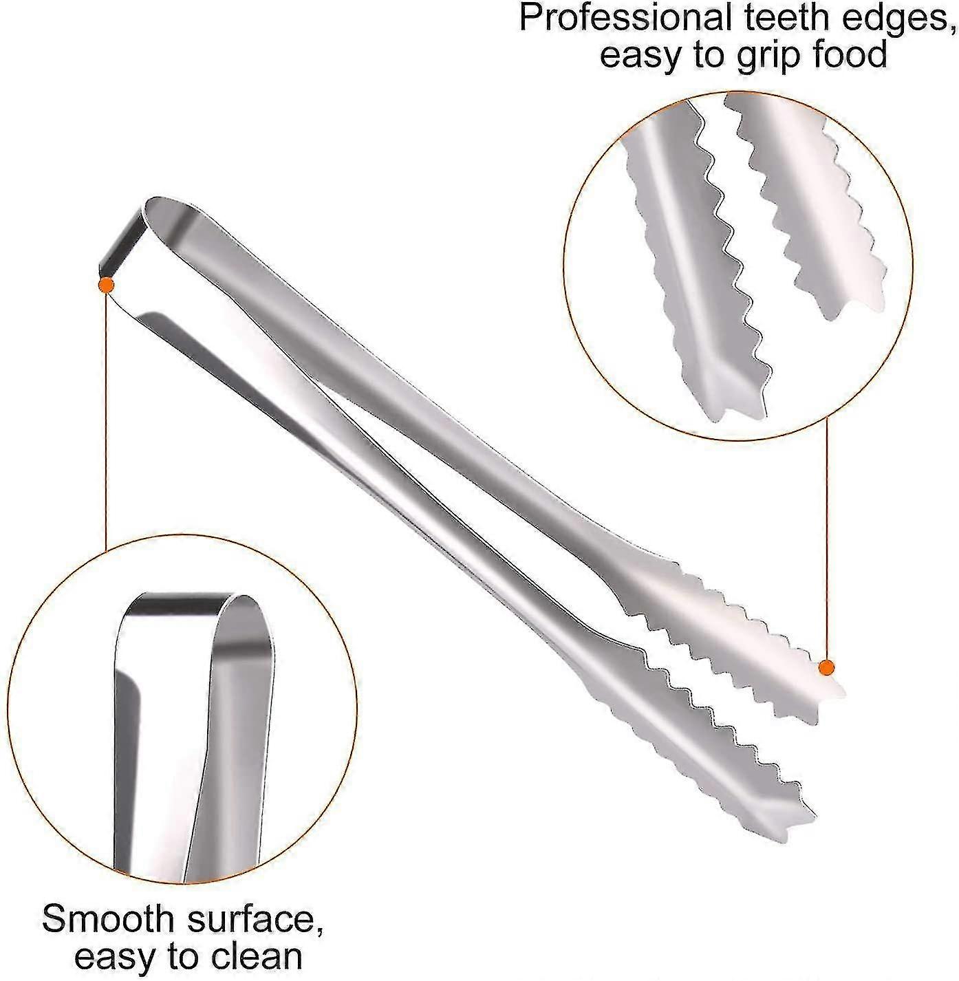 12 Pcs Candy Tongs, Icing Sugar Tongs, Stainless Tongs, For Ice Cream ...