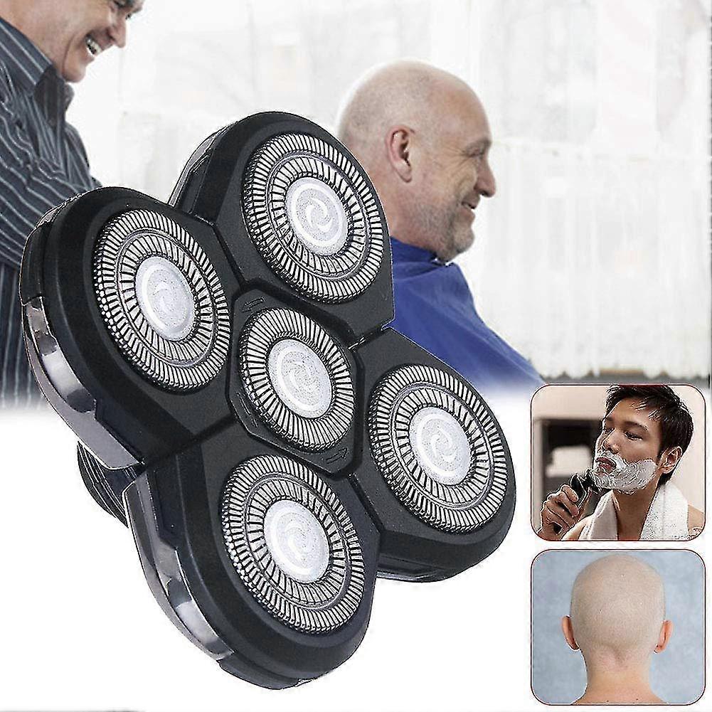 5 Head Shaver Heads, Shaver Replacement For Electric Razor Shaving Bald ...