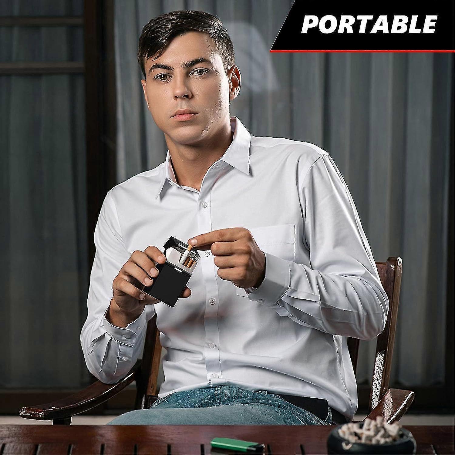 Cigarette Case, Aluminum Magnetic Switch, 20 Capacity - 3 Pack (black ...