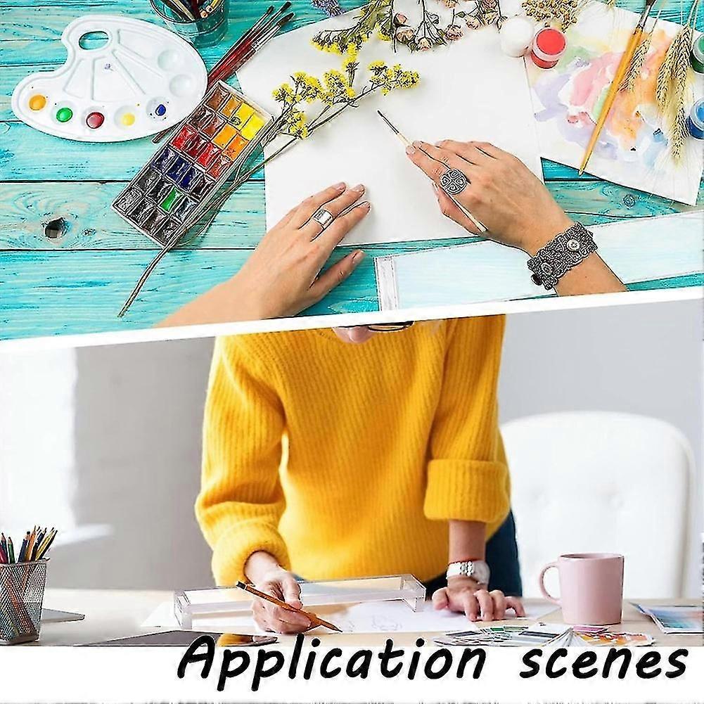 Artist Leaning Bridge Clear Acrylic Wrist Rest Transparent Art Drawing Tool for Steady Hand ...