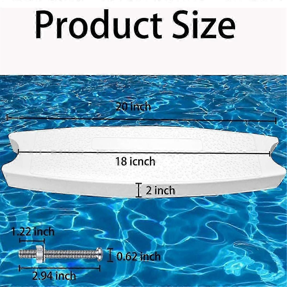 2-pack Universal Pool Ladder Steps Replacement, 18 Inch Heavy-duty ...