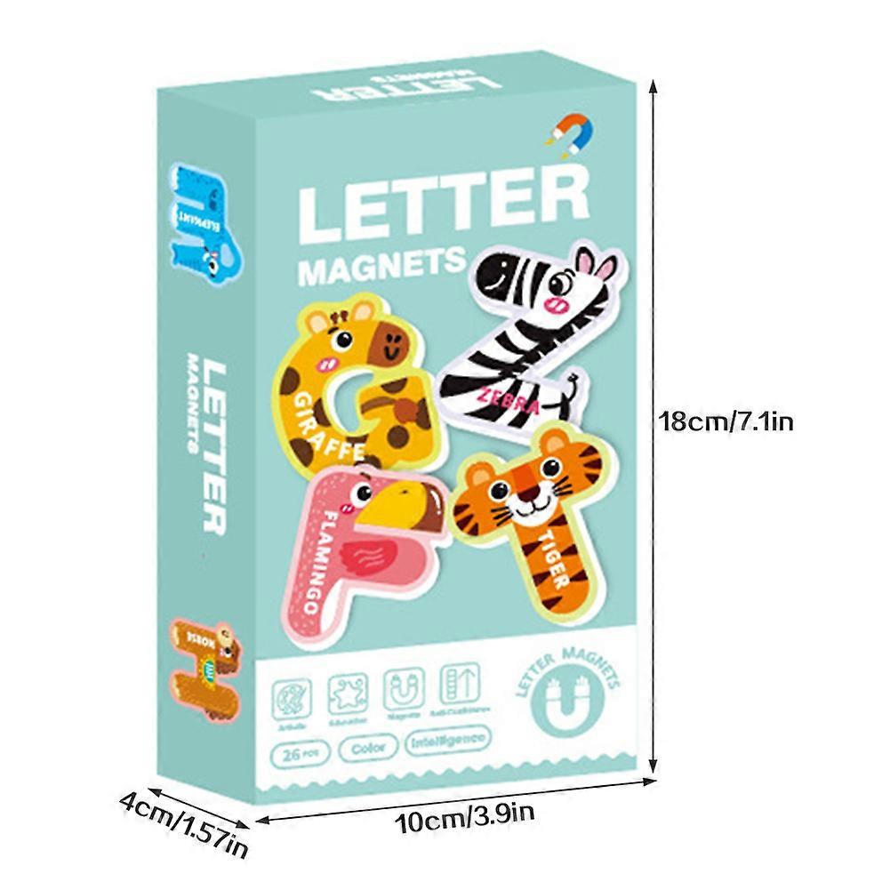 Djurformade magnetiska alfabet Magnetiska bokstäver för barn Magneter ...