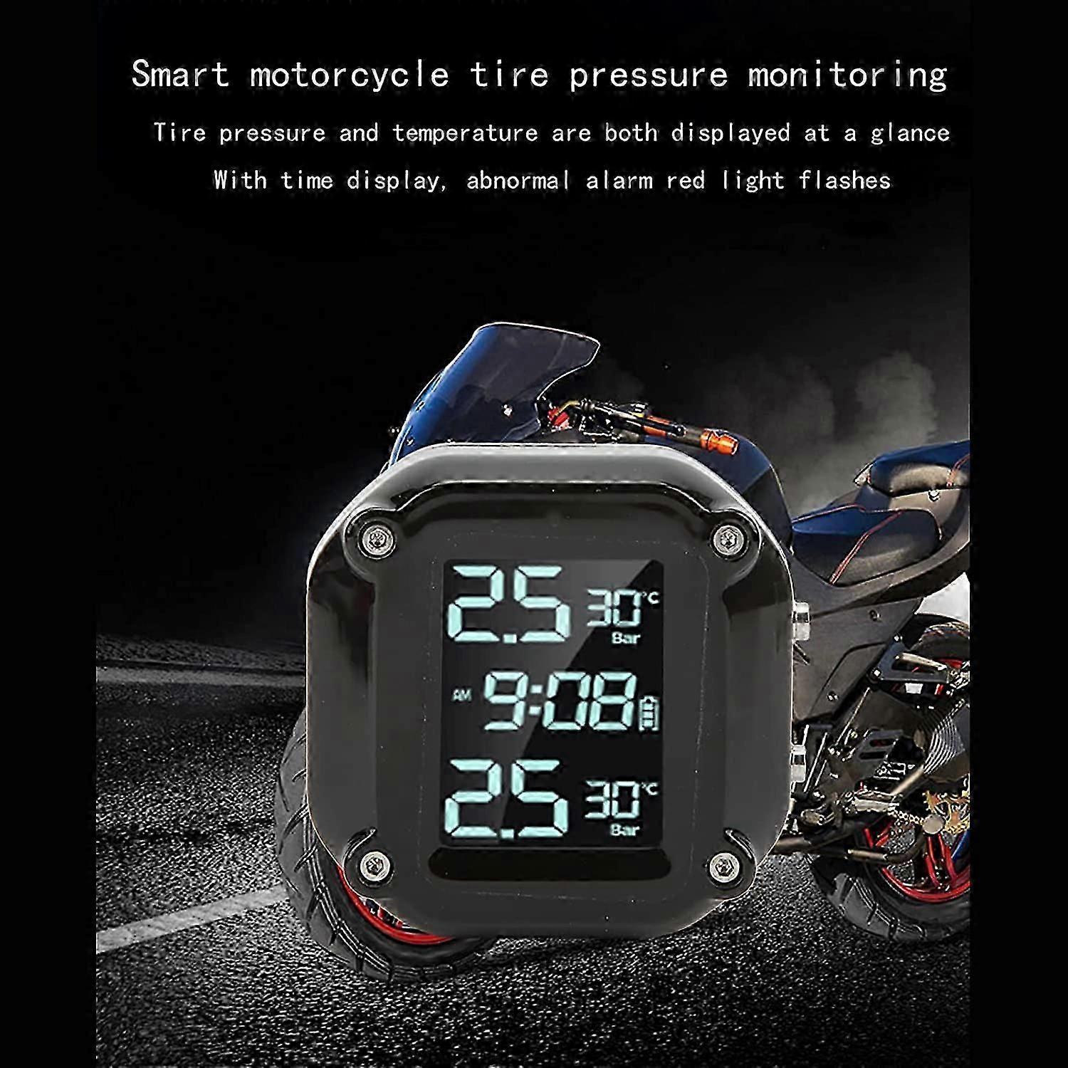 Motorcycle Tire Pressure Monitoring System, Waterproof Magnetic ...