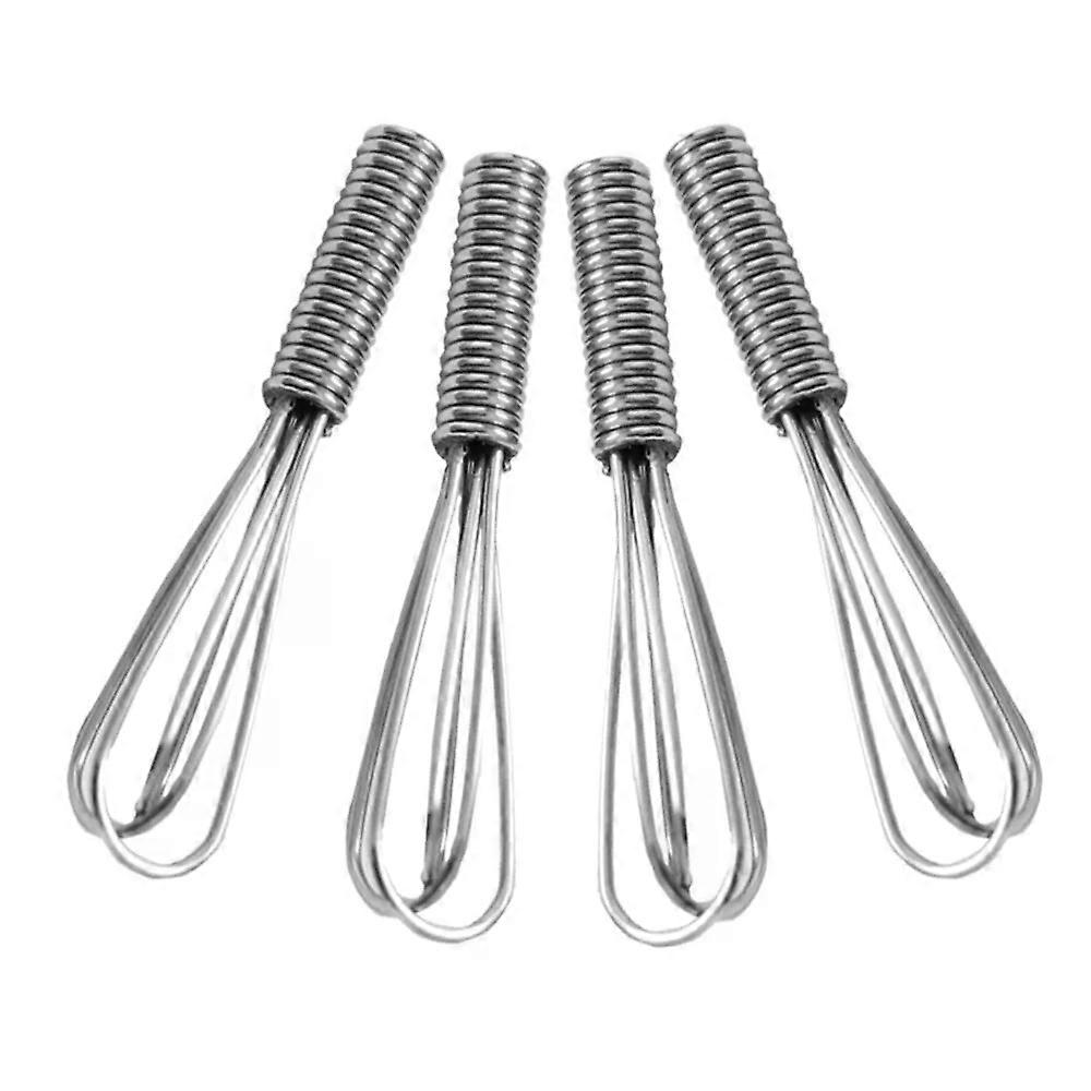 4 Pcs, Miniature Egg Whisk, Small Stainless Steel Food Toy for ...