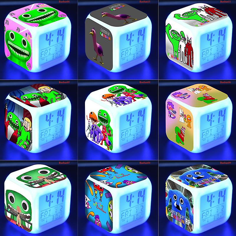 Garten of Banban Alarm Clock Animation Figure LED Light Night Clocks ...