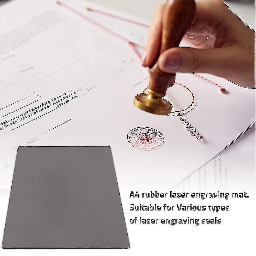 Rubber Stamp For Lasers Engraving Machine With A4 Size 2.3mm (dark Gray ...