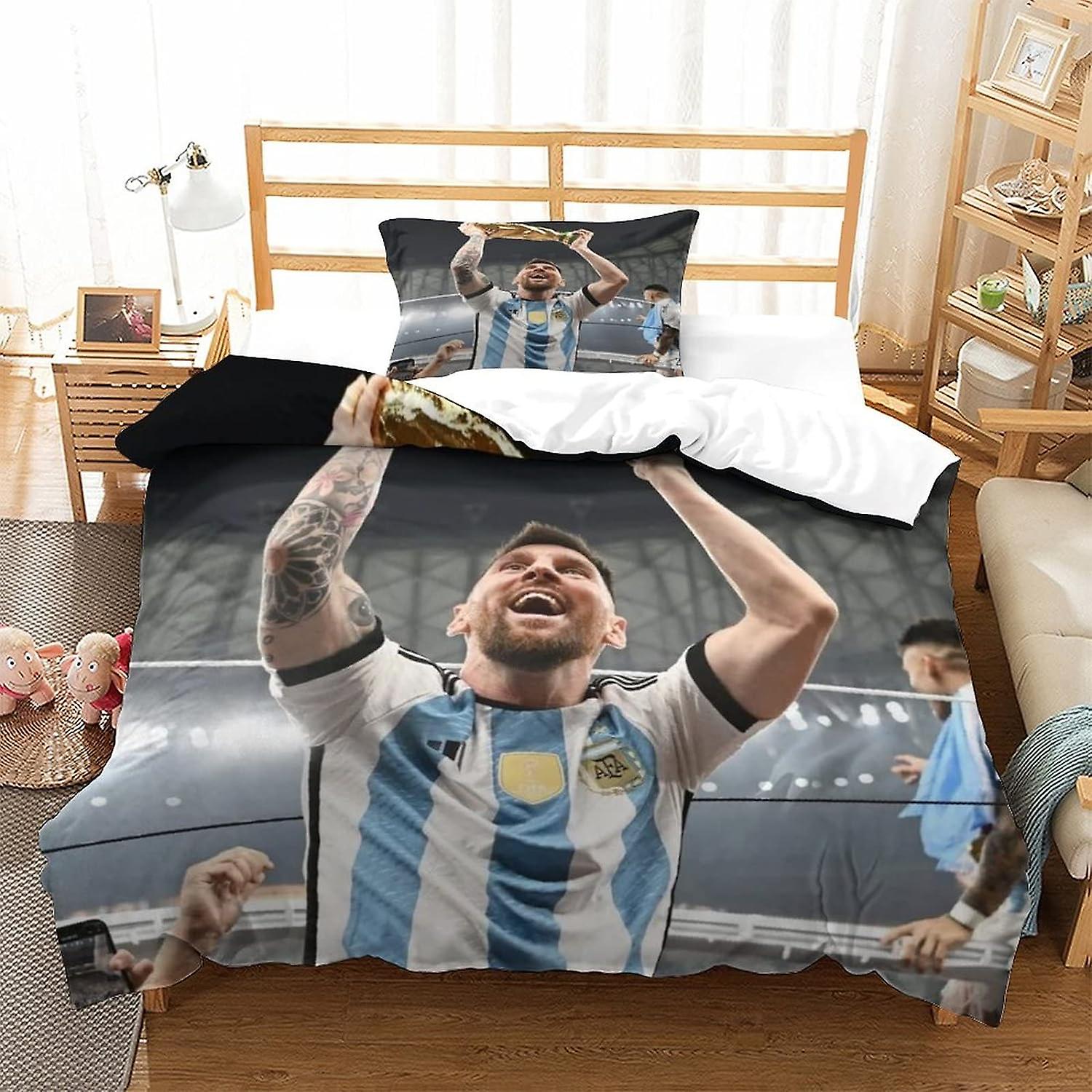 Lionel Messi Rinted Bedding World Cup Football Superstar World Cup ...