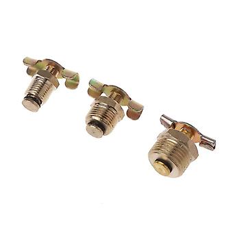 Npt 1/4" 3/8" 1/2' Winged Style Drain Cock Solid Brass Water Drain ...