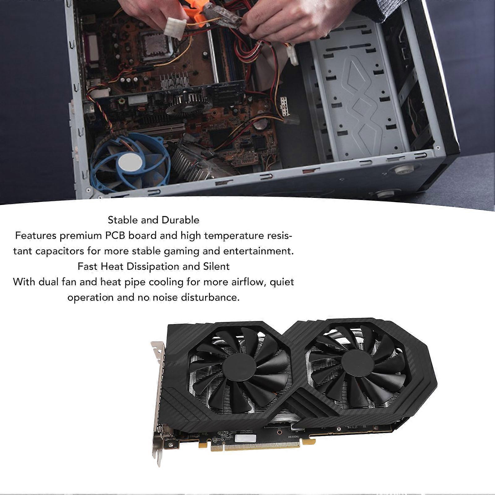 RX590 8GB GDDR5 256bit Gaming Grafikkort PCI Express 3.0 X16 Dubbel ...
