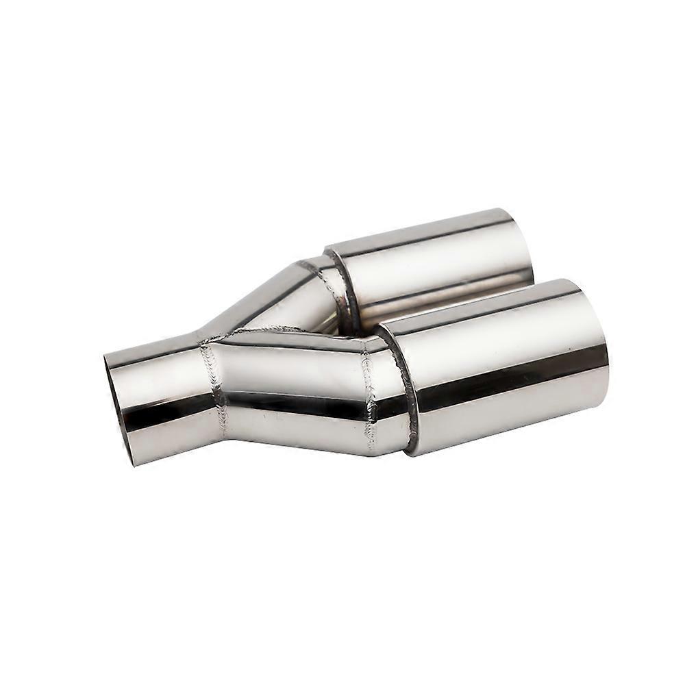 Stainless Steel single layer exhaust tip 63mm inlet straight cut 76mm ...