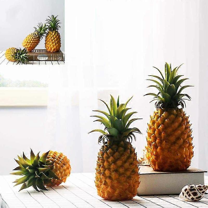 Barsinfi Realistic Artificial Fruits Fake Pineapple For Display | Fruugo UK